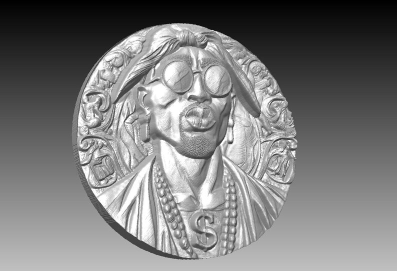 2 Cnc Files Tupac Wall Decor 3D Relief Woodcarving Walldecor Aspire ...