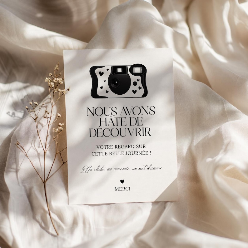 Disposable Camera Wedding Poster, Printable Guest Photo Sign, Wedding ...