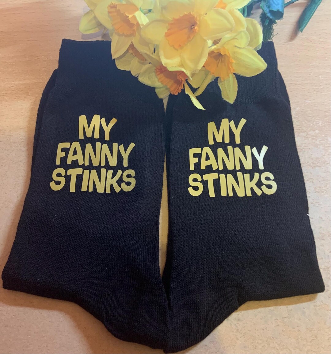 Adult Ladies My Fanny Stinks Gift Socks,choose Your Own Font Colour - Etsy