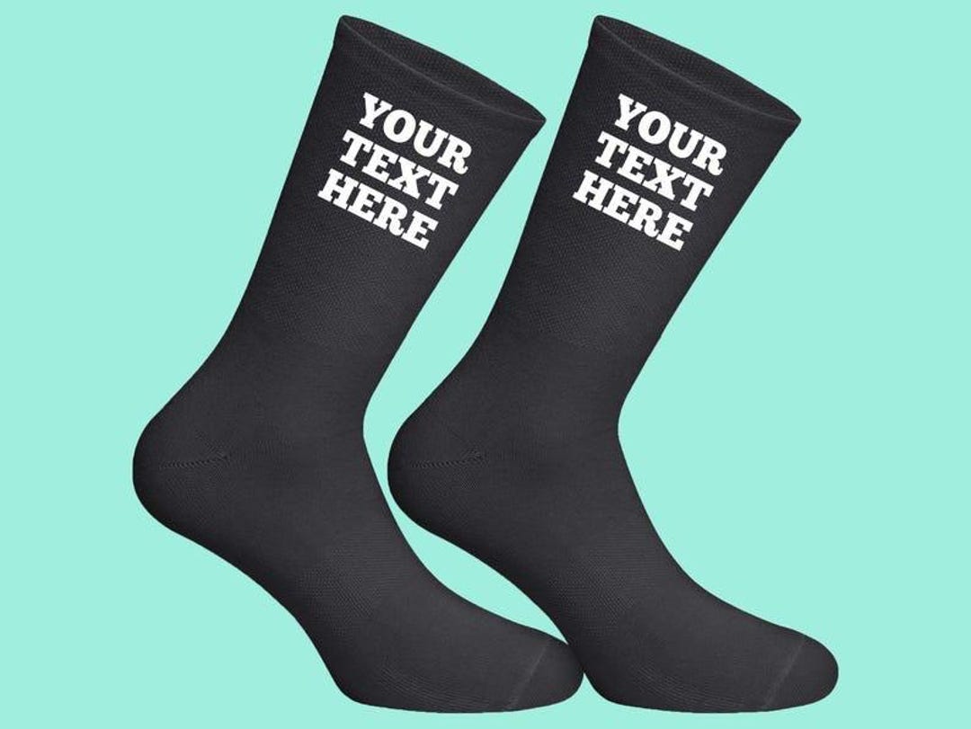Create Your Own Socks,choose Your Own Font Colour - Etsy
