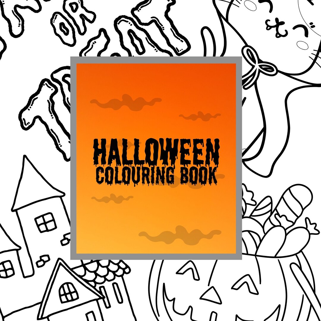 27 Enchanting Halloween Coloring Pages: Boo-tiful Designs for - Etsy