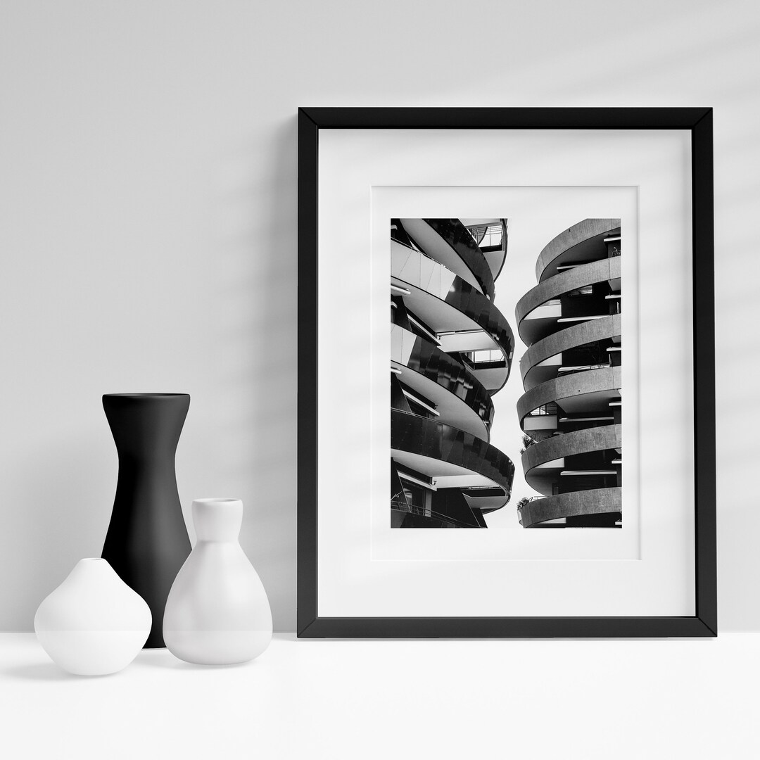 Vienna City Black & White Tangled Ribbons No 03 / Limited - Etsy