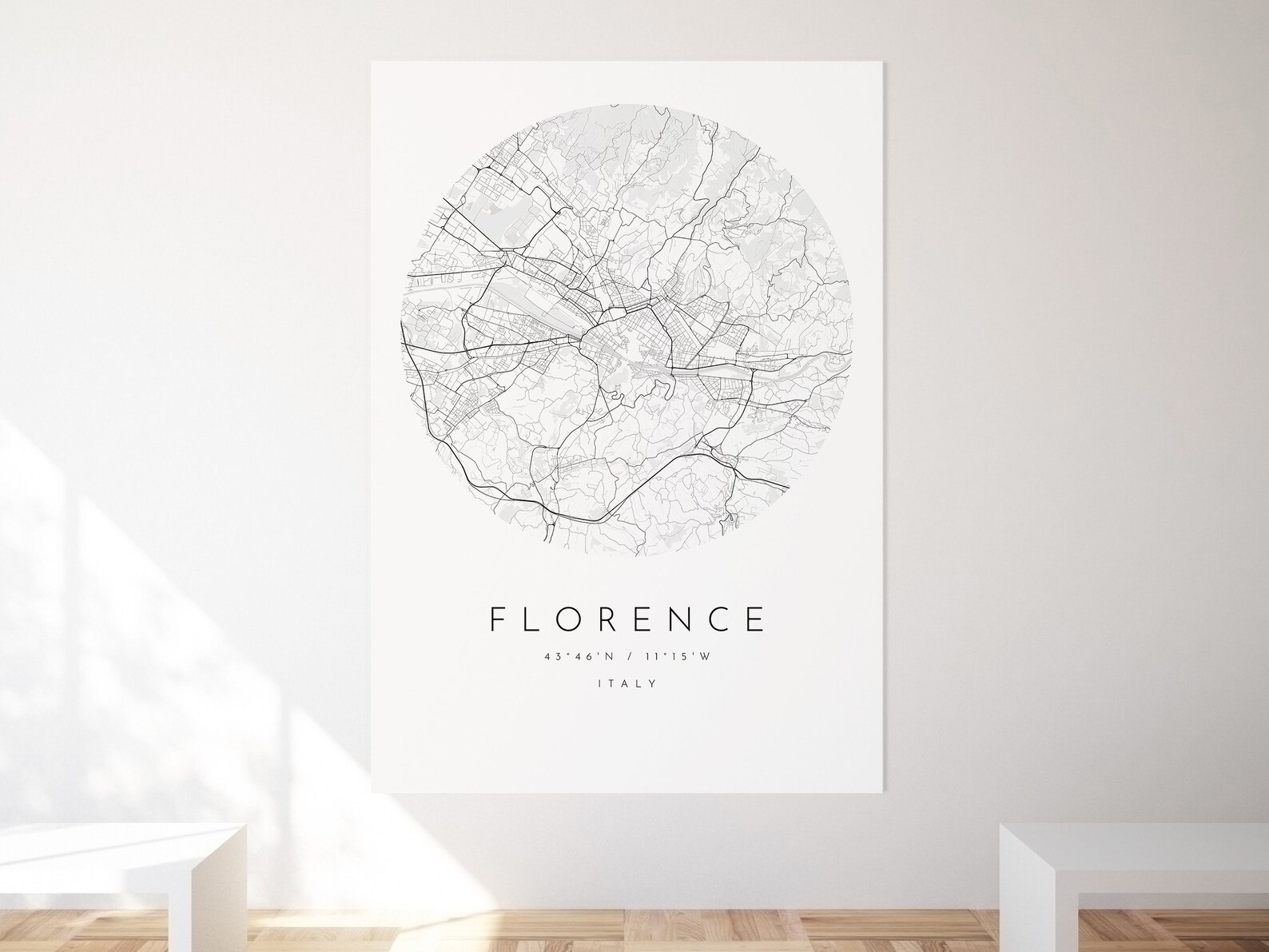 Florence Map Print Florence Map Poster Florence City Italy - Etsy