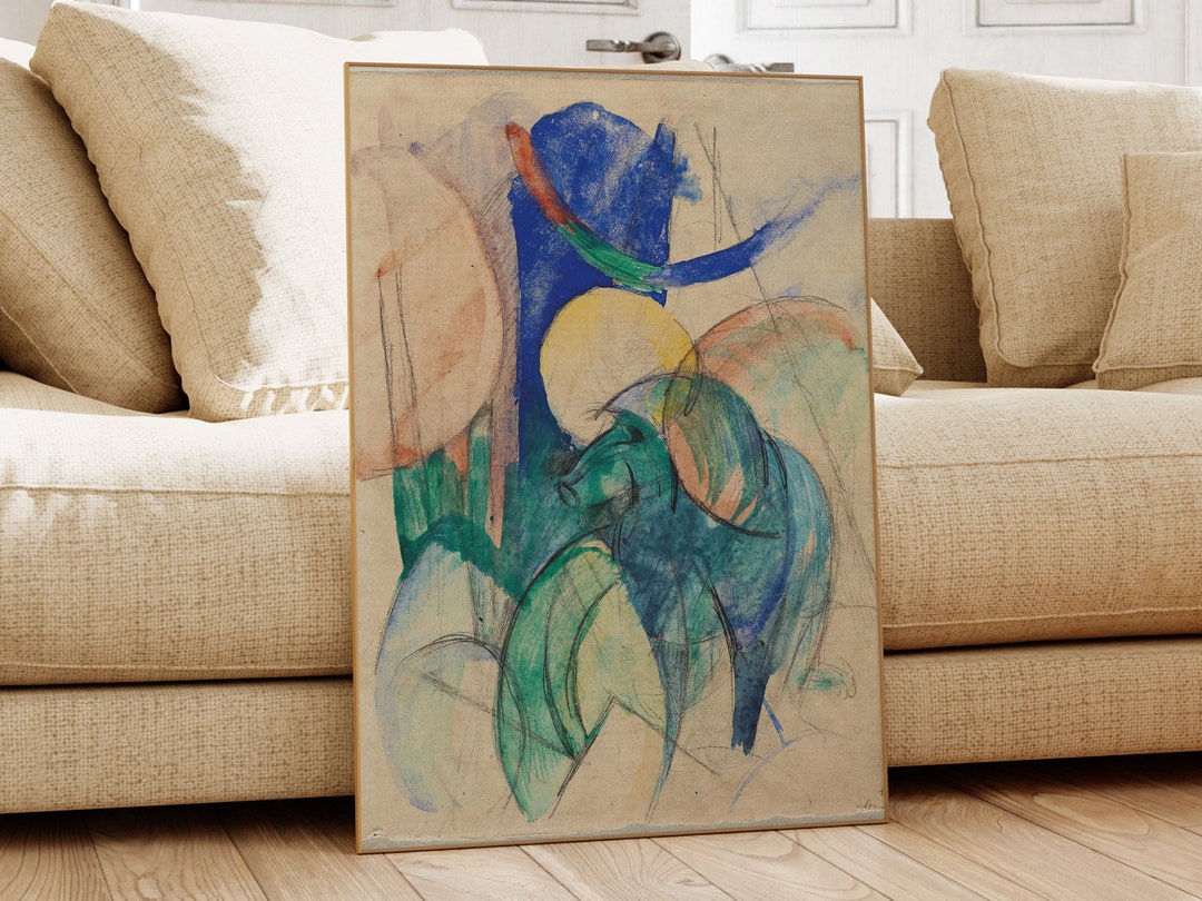 Mandrill by Franz Marc Famous Painting Classic Painting - Etsy