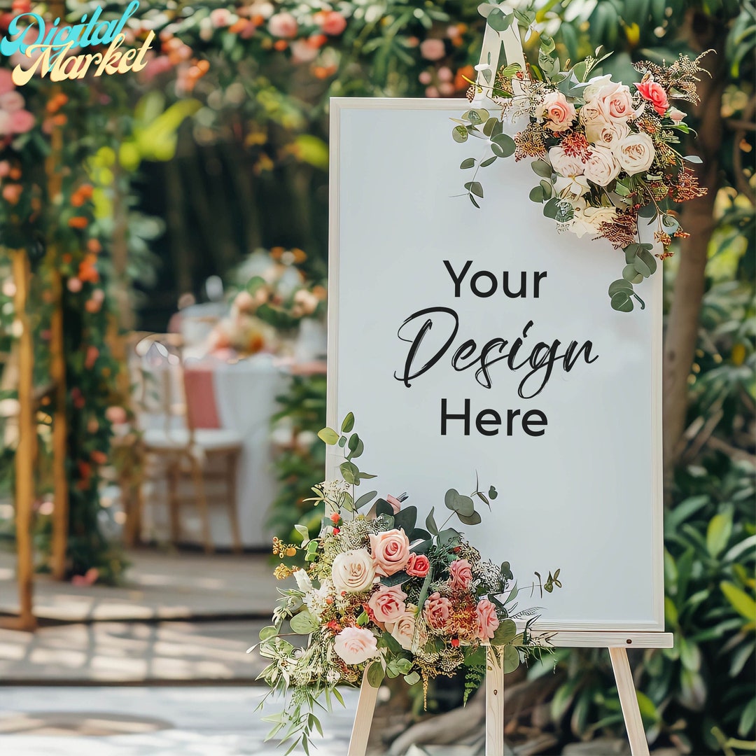 Wedding Welcome Sign Mockup for Wedding Welcome Sign Seller, Wedding ...