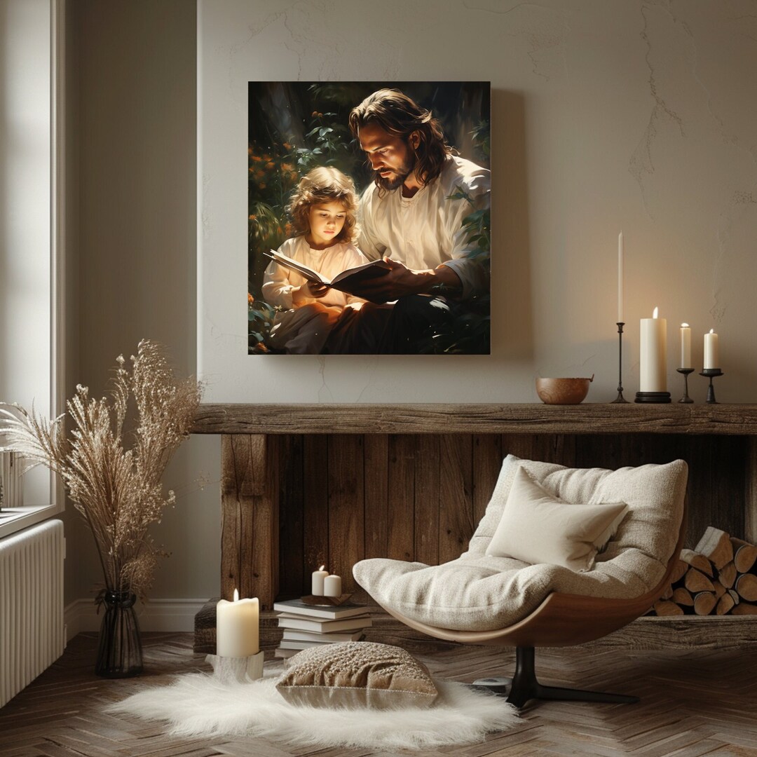 Sacred Storybook Jesus and Child Religious Christianity Digital ...