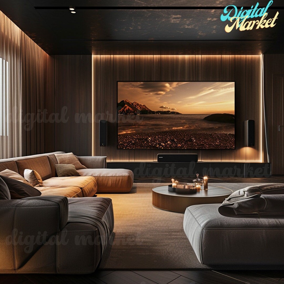 TV Frame Mockup, Television Frame Mockup, Mockup Design, Canva Mockup ...