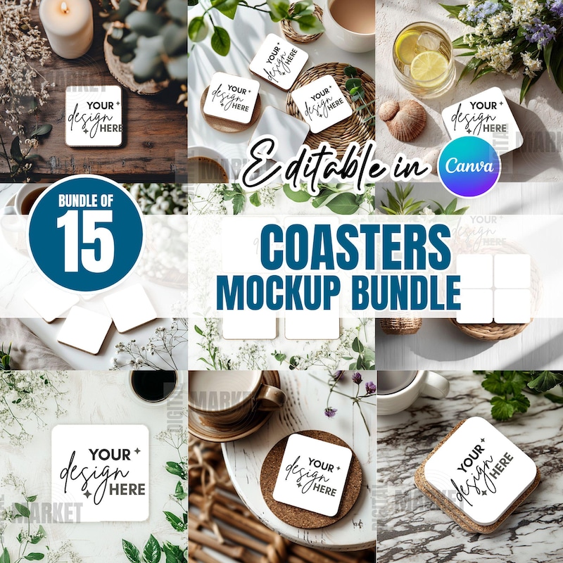 Table Coasters Square - Etsy