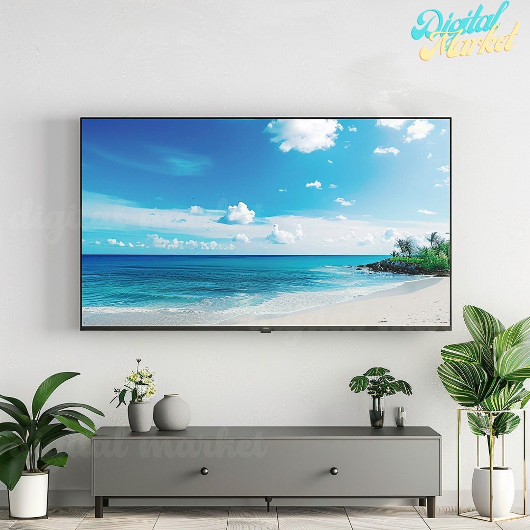 Television Frame Mockup, Mockup Design, Canva Mockup Instant Download ...