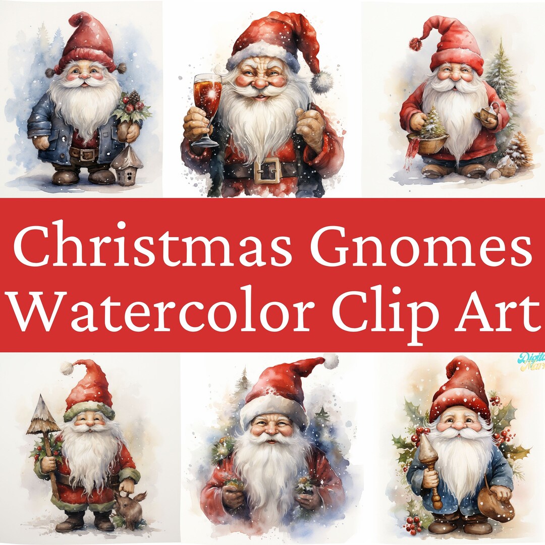 Gnome Clipart High Quality Jpgs, Gnomes Clip Art, Merry Christmas ...