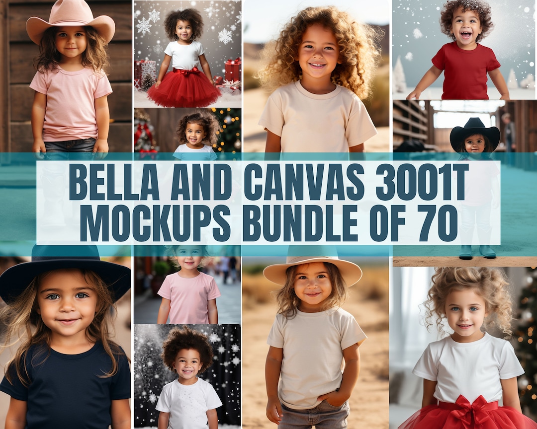 Kids Bundle, Premium Mockups, Kids T Shirts Mockup Bundle, Color T ...