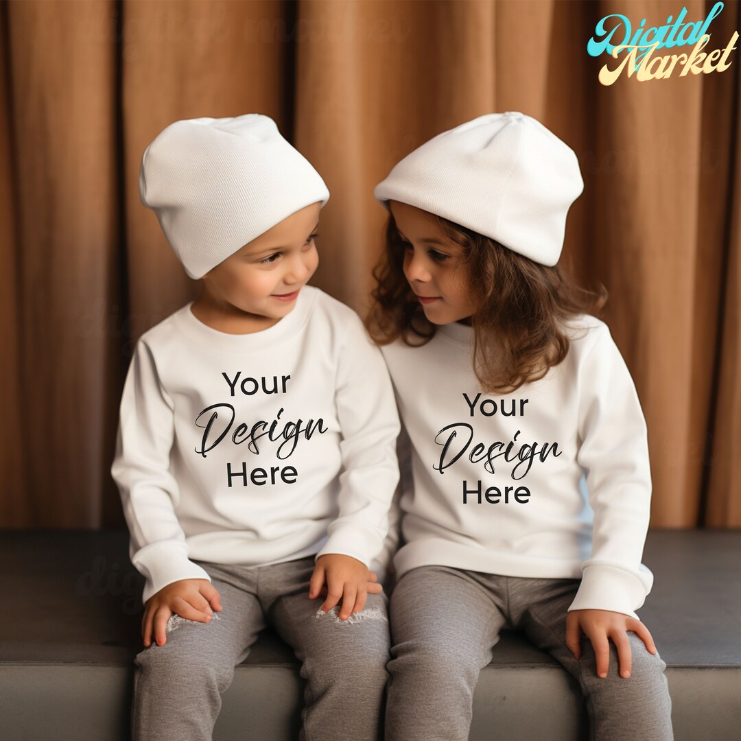 Maqueta de hermanos, Maqueta de invierno, Pieles de conejo blanco 3302 ...