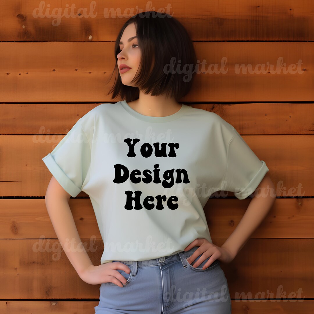 Comfort Colors Bay Mock Up, Bay Comfort Colors C1717 Mockup, Comfort ...