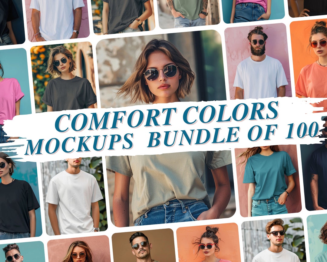 Comfort Colors Mockup Bundle, Comfort Colors Mockup Bundle, Comfort ...