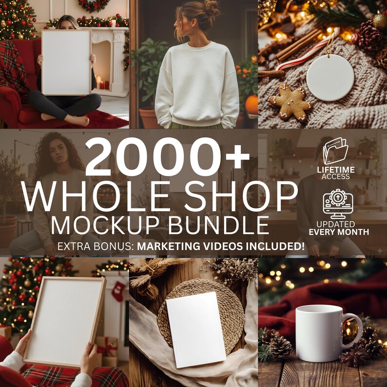 Whole Shop Mockup Bundle, Mega Mockups for POD, Mock Ups Package ...