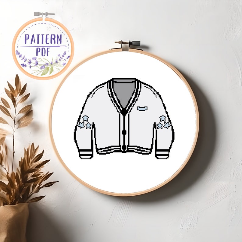Taylor Swift Folklore Cardigan Cross Stitch Pattern - Etsy