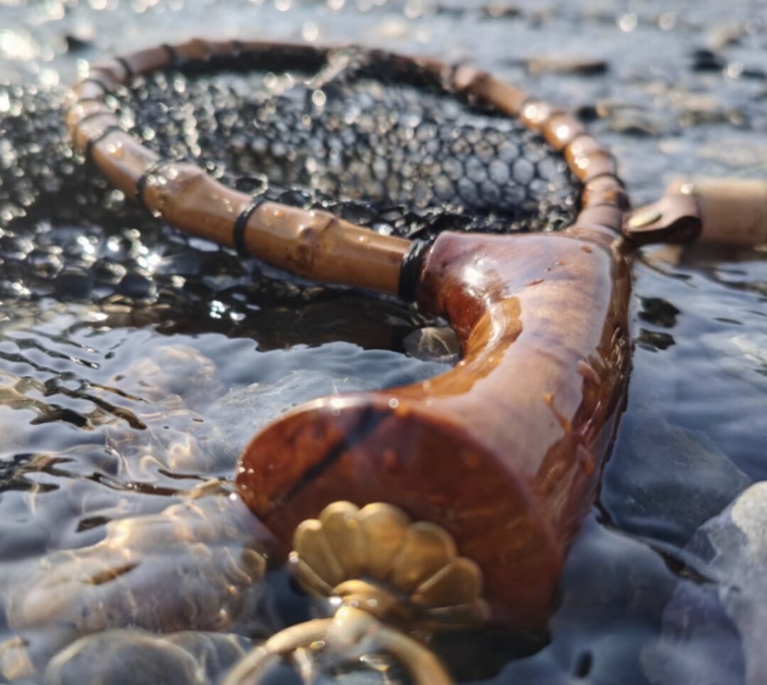 Handmade Bamboo Landing Net, Fly Fishing Net, Trout Net, Handmade ...
