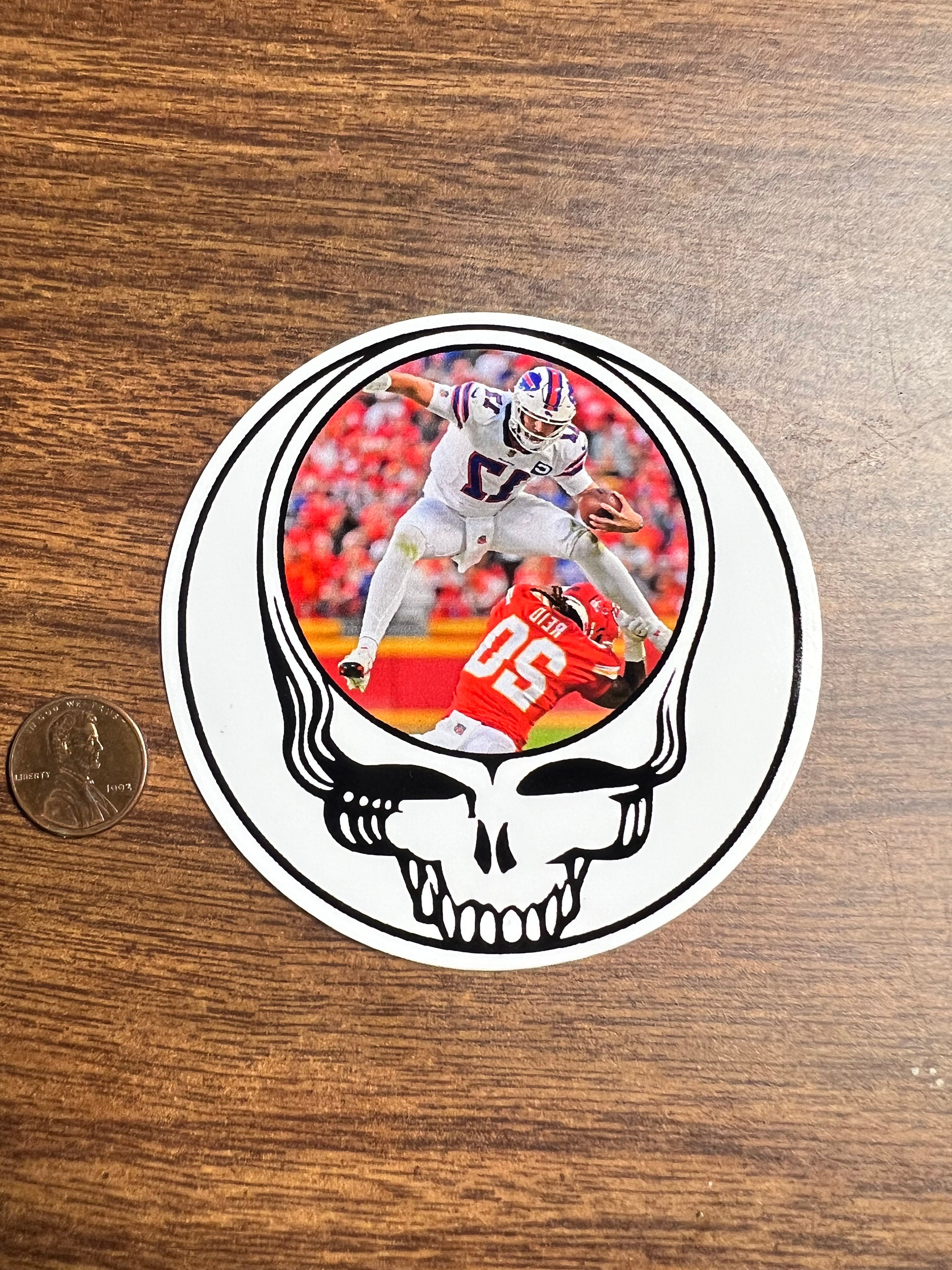 Josh Allen Nuts in Your Face 3.5 Stealie Sticker Grateful Dead Lot Art ...