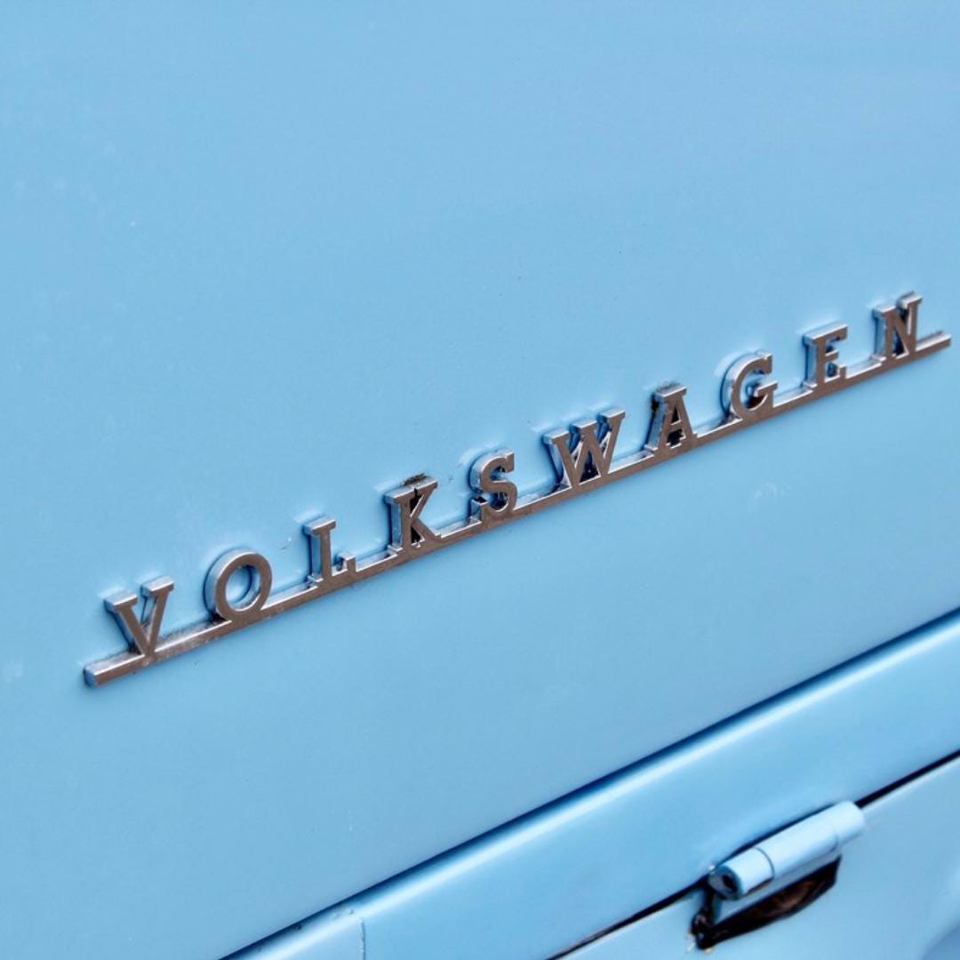 Stainless Volkswagen Emblem – VW T2 Split & Bay Window Bus Rear Badge ...