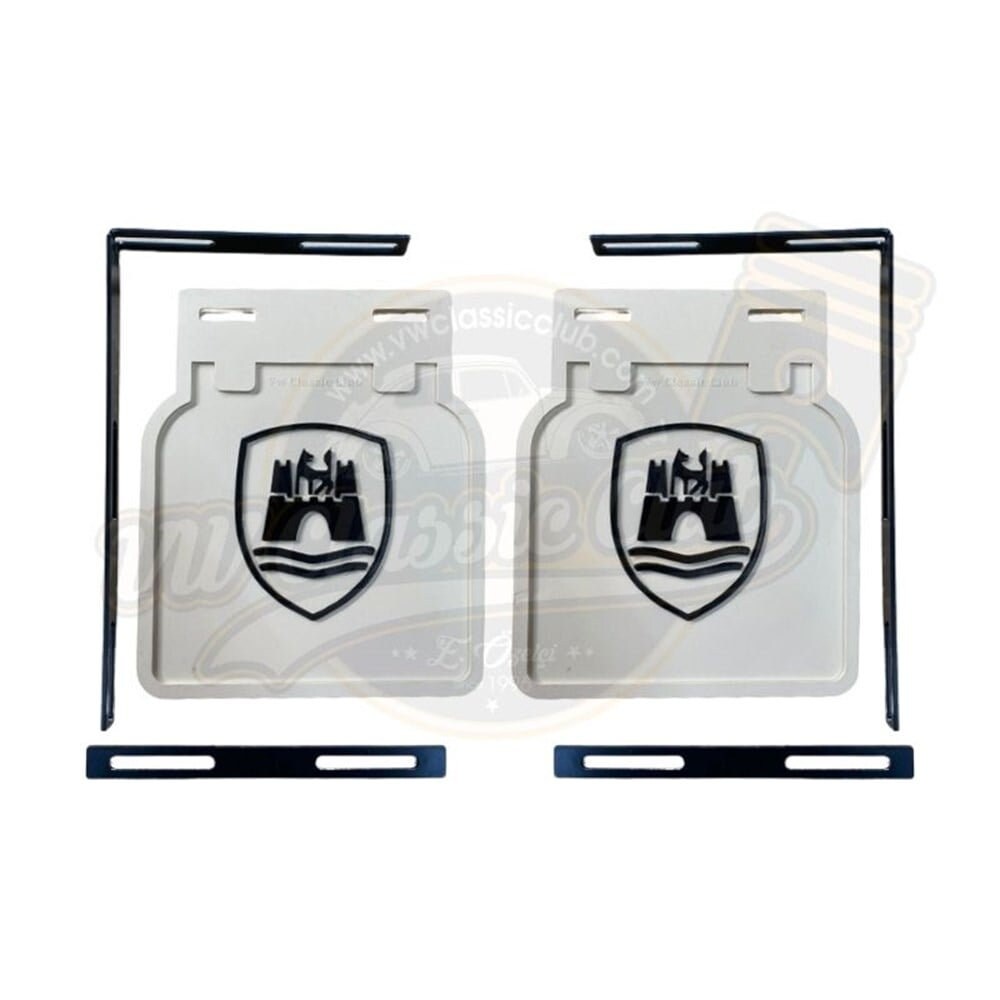 Mud Flaps With Wolfsburg Emblem White set 25-3153 - Etsy