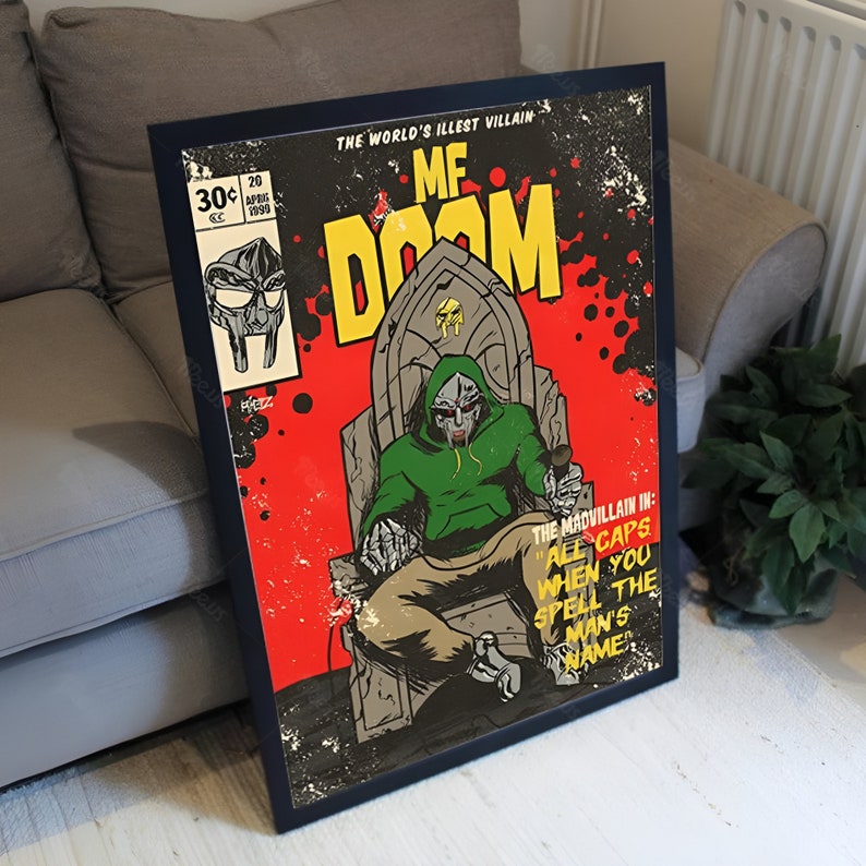 MF DOOM Wall Art - Etsy