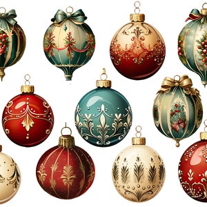 93 Traditional Holiday Clip Art Bundle | Christmas Clipart Set | Trees ...
