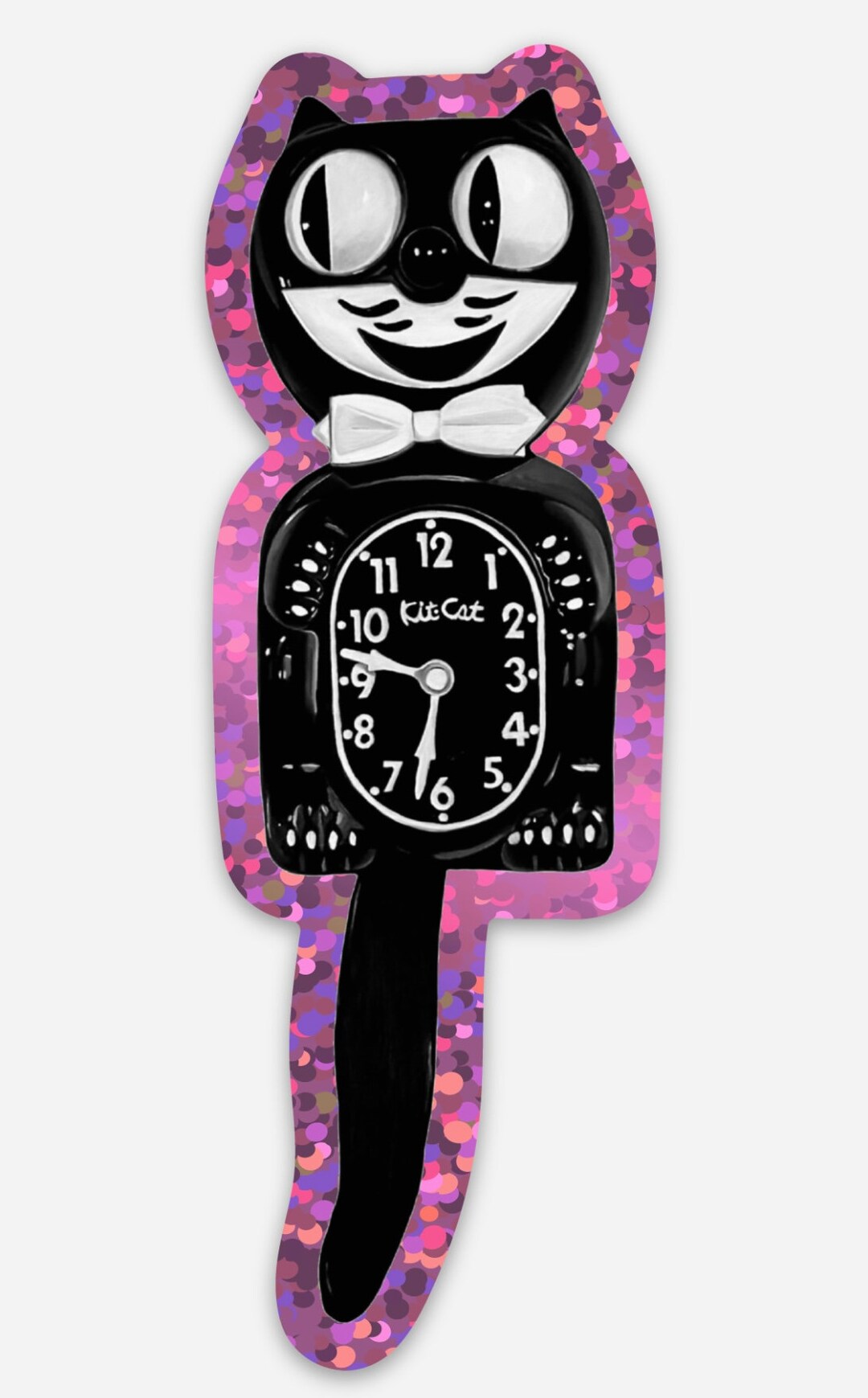 Sparkly Kit Kat Clock Sticker - by Anna Stark - Etsy