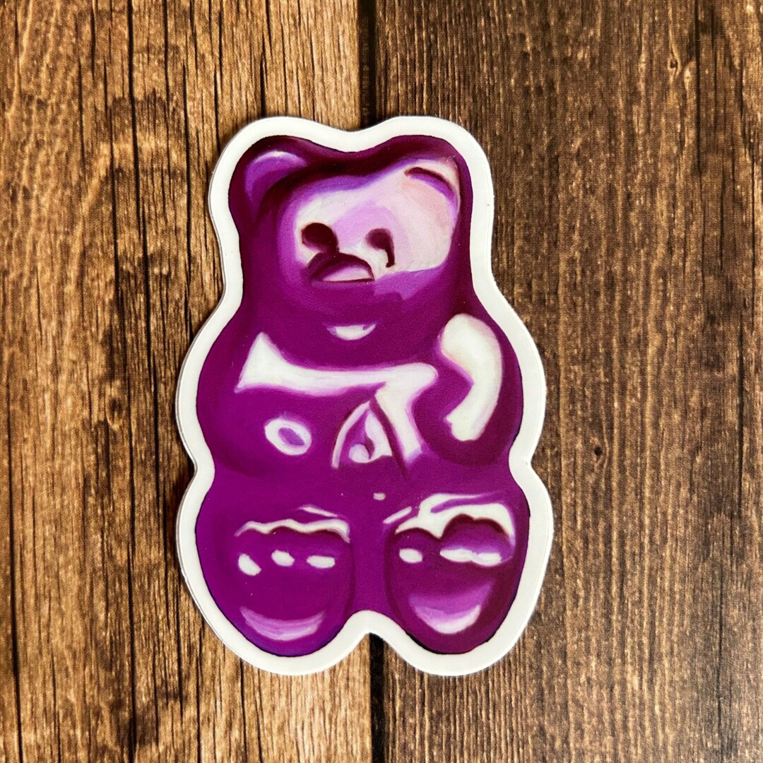 Pink Gummy Bear Sticker by Anna Stark - Etsy