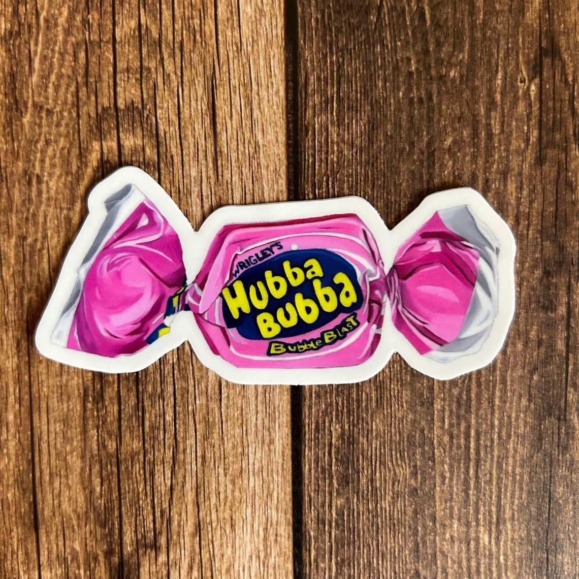 Pink Hubba Bubba Sticker - Retrobites by Anna Stark - Etsy
