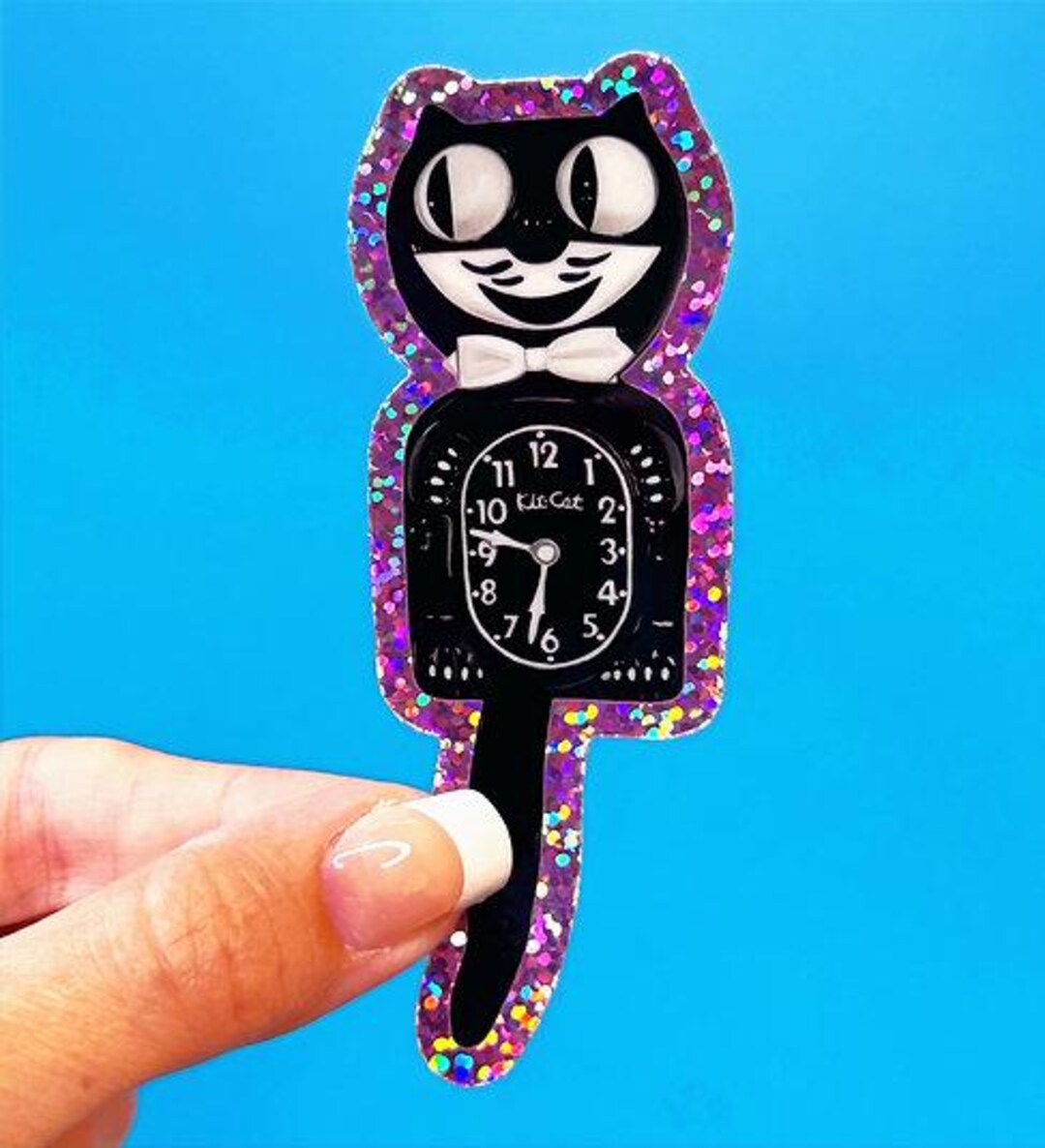 Sparkly Kit Kat Clock Sticker - by Anna Stark - Etsy