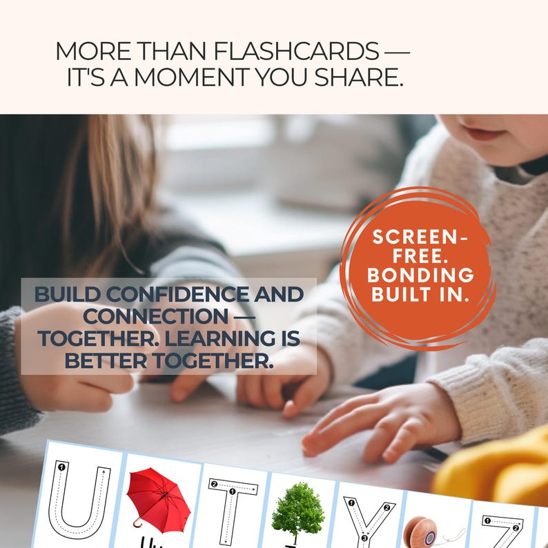 Uppercase Letter Tracing Flash Cards A4, Alphabet Writing Practice for ...