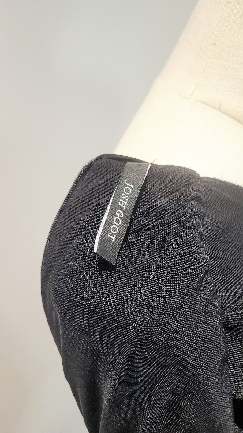 Vintage Josh Goot Rushed Black Dress - Etsy