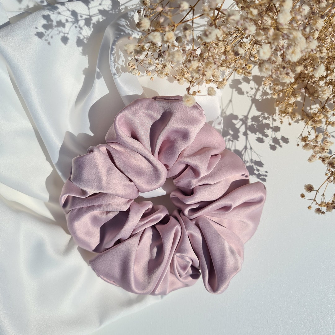 Satin Hair Scrunchie, Satin Hair Wraps, Hair Jewelry: Elegance and ...