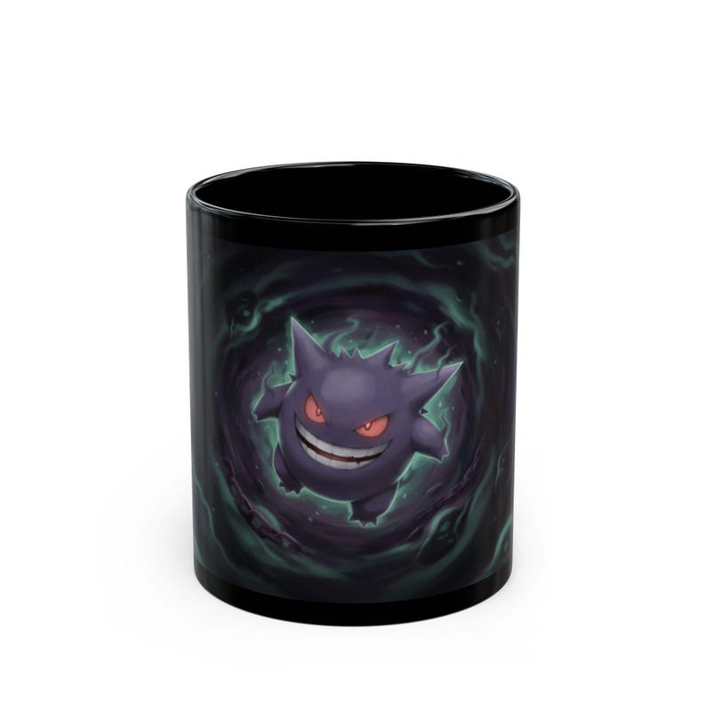 Gengar Mug Pokemon Ghost Coffee Cup Dark Anime Gamer Collector Gift ...