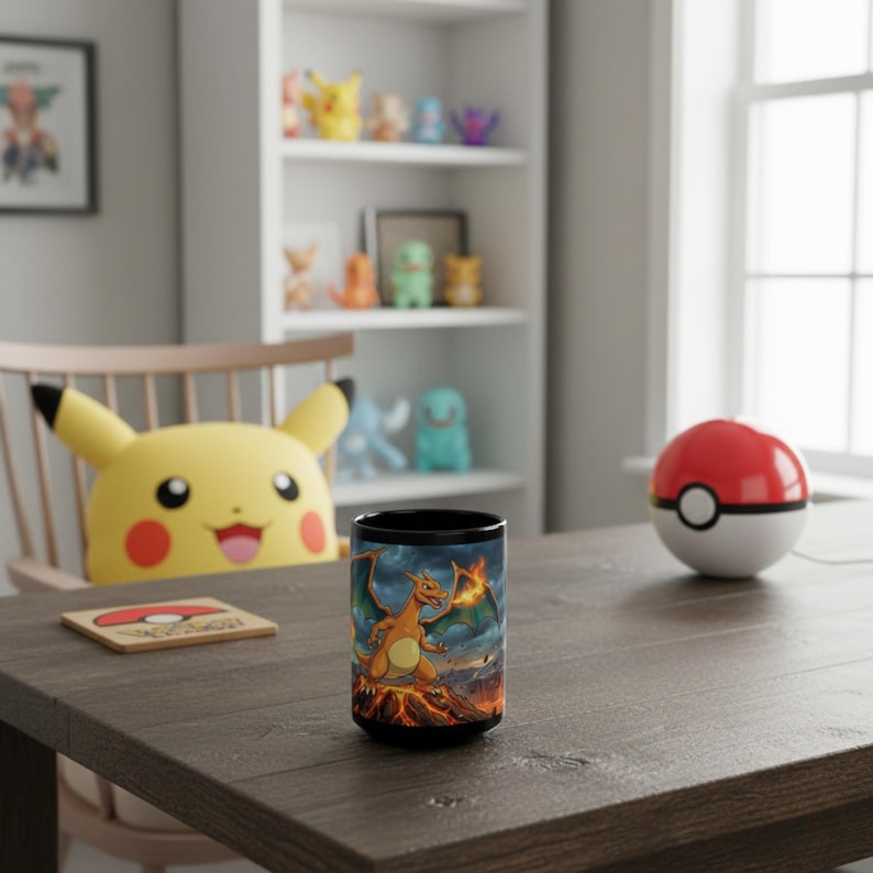 Charizard Mug Pokemon Fire Coffee Cup Gamer Collector Epic Anime Art ...
