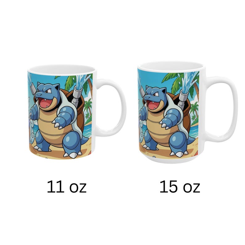Squirtle Wartortle Blastoise Mug Pokemon Coffee Cup Anime Gift Cute - Etsy