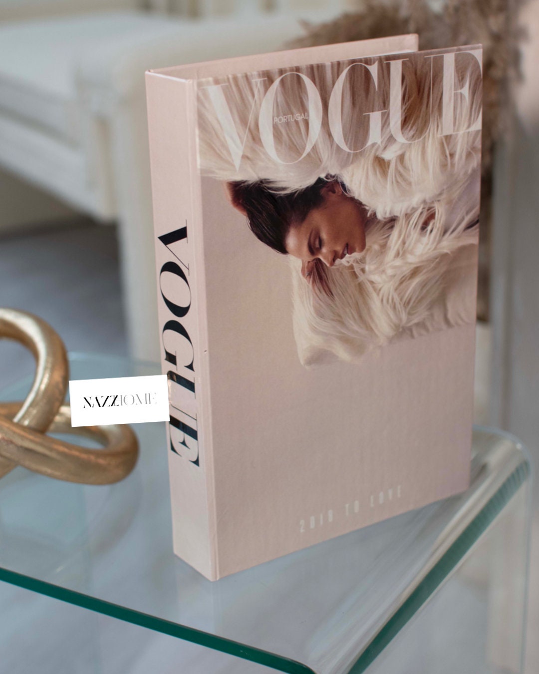 Luxury Vogue Cream Decorative Book Box Staging Book Box - Etsy