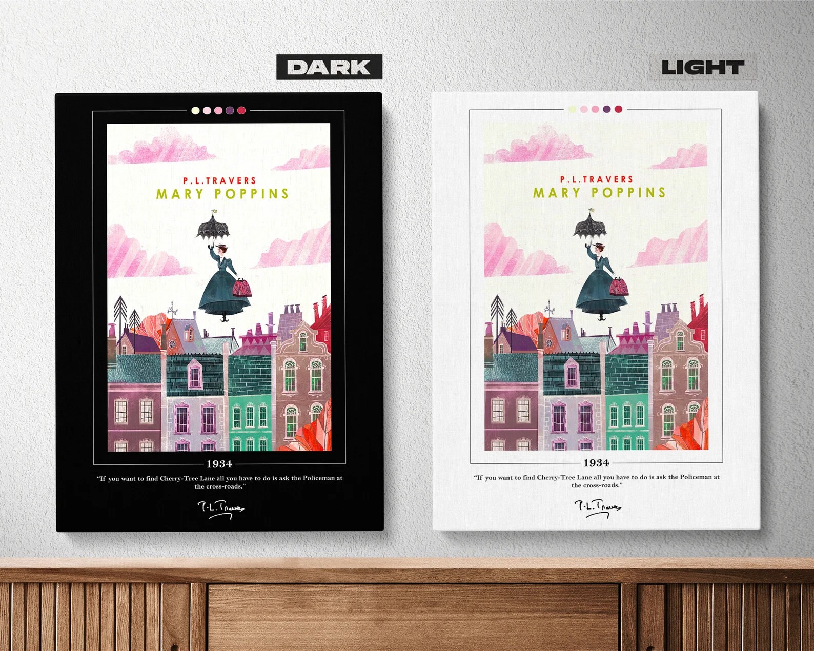 Set of 3 Personalised Book Cover Print Book Custom Print Book Art Wall ...