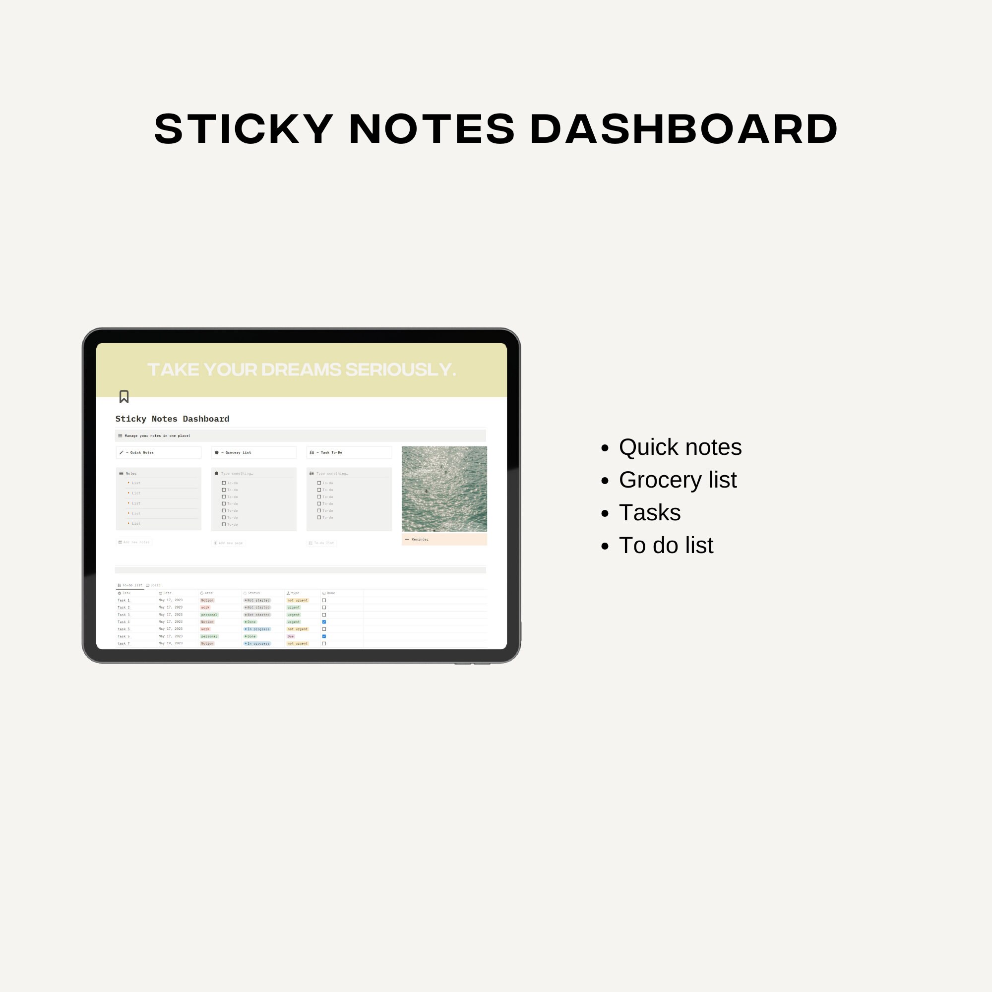 Sticky Notes Notion Template Personalized Sticky Notes Notion - Etsy