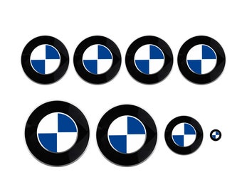 Black and Hot Pink MATTE Decals for BMW Badge, Roundel Inserts Stickers ...