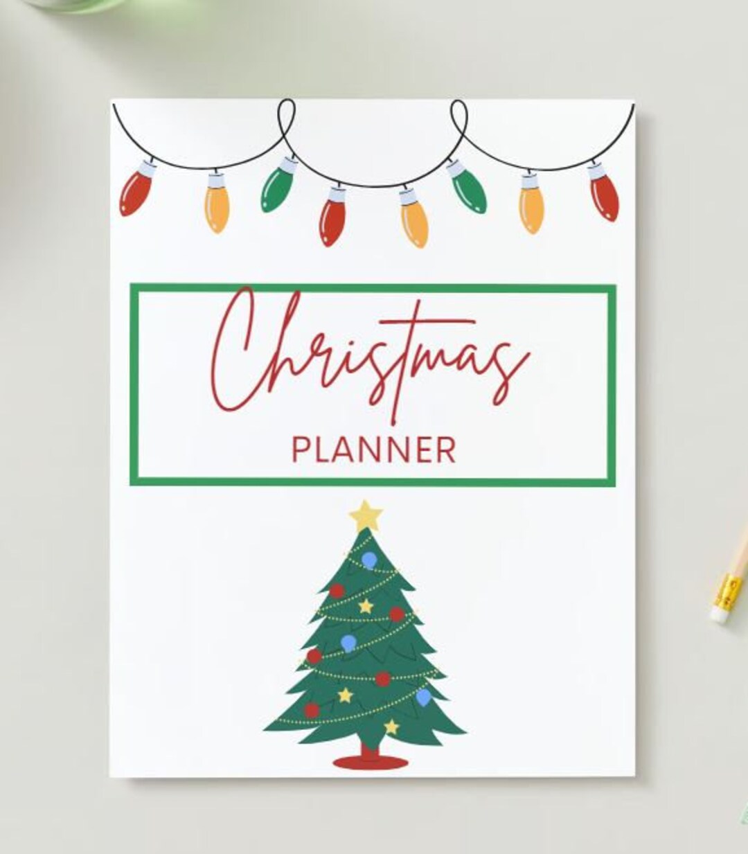 Christmas PLR Planner Printable Holiday Planner Gift Budget Planner ...