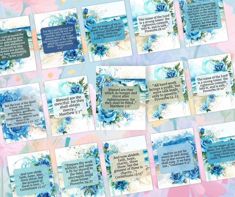 30-day Printable Bible Scripture Affirmation Cards| Scripture Cards ...