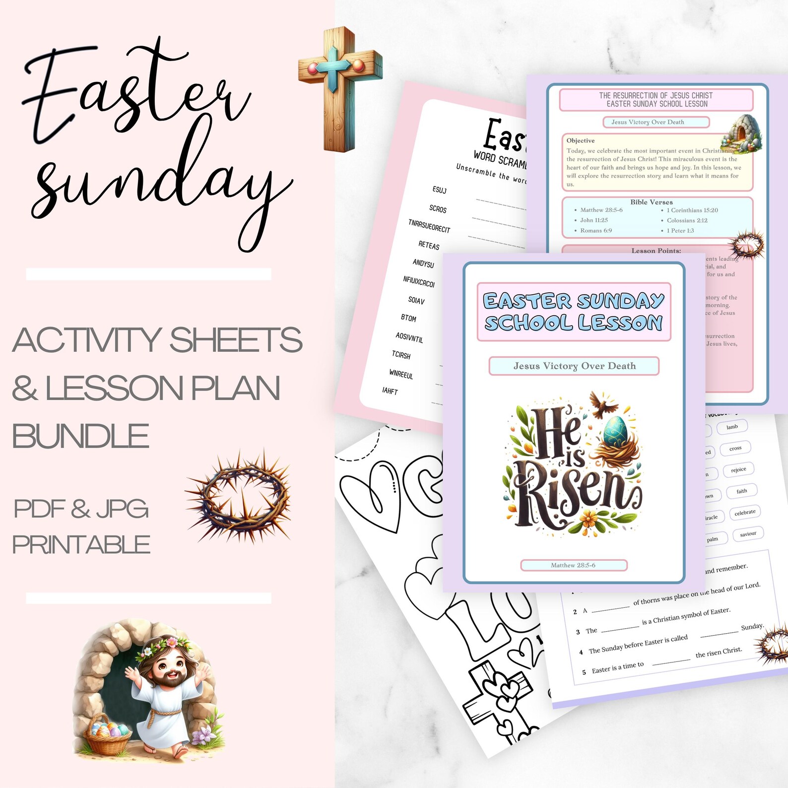 Easter Activity and Lesson Plan Bundle| Sunday School Lesson Plan ...