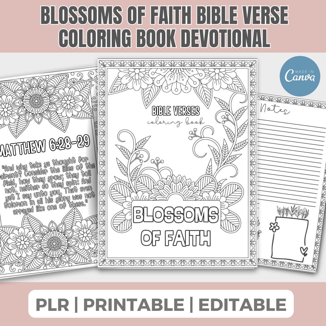 Christian Bible Verse Coloring Book | Bible Study | Women's Devotional ...