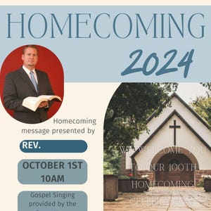 Church Homecoming Flyer| Mockup Template| Editable Template | Edit in ...
