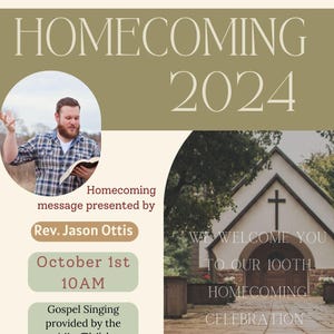 Church Homecoming Flyer| Mockup Template| Editable Template | Edit in ...