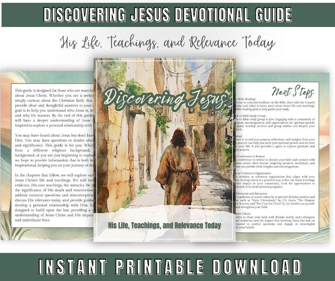 Discovering Jesus Devotional Guide| Bible Study| Ministry Devotional ...