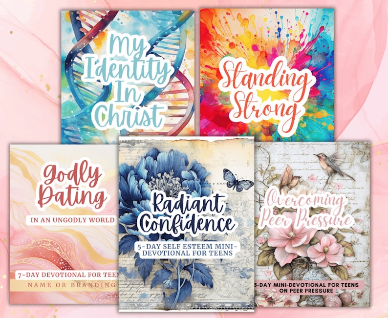 5 Teen Devotionals| Devotionals for Teens Bundle Teen Prayer Prompts ...