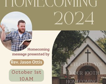 Church Homecoming Flyer| Church Events Flyer | Fall Event Flyer ...
