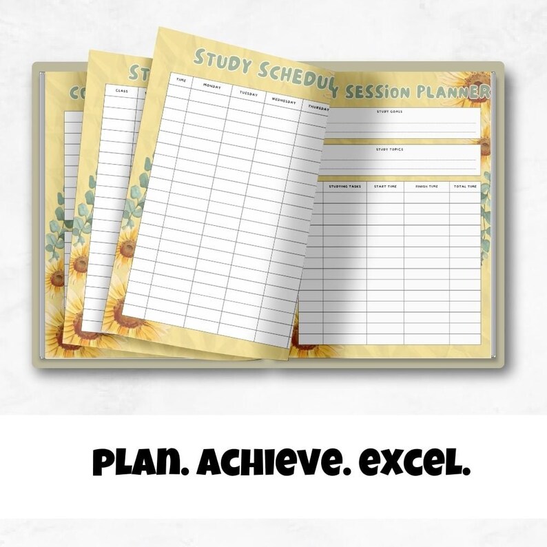 Student Planner Printable, Academic Planner, College Student Planner ...